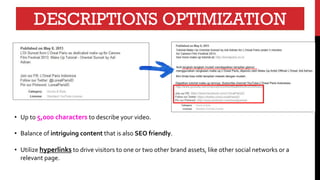 YouTube Optimization Basic by donath | PDF