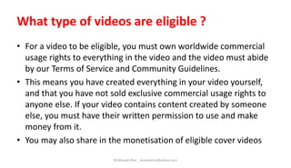 YouTube Policies and Monetization Guidelines | Community Guidelines | | PPT