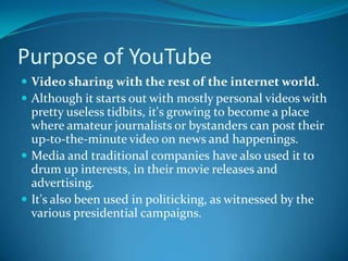 Youtube Powerpoint | PPT