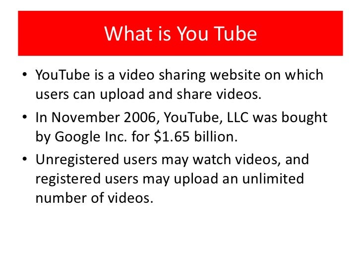 Facts about Youtube