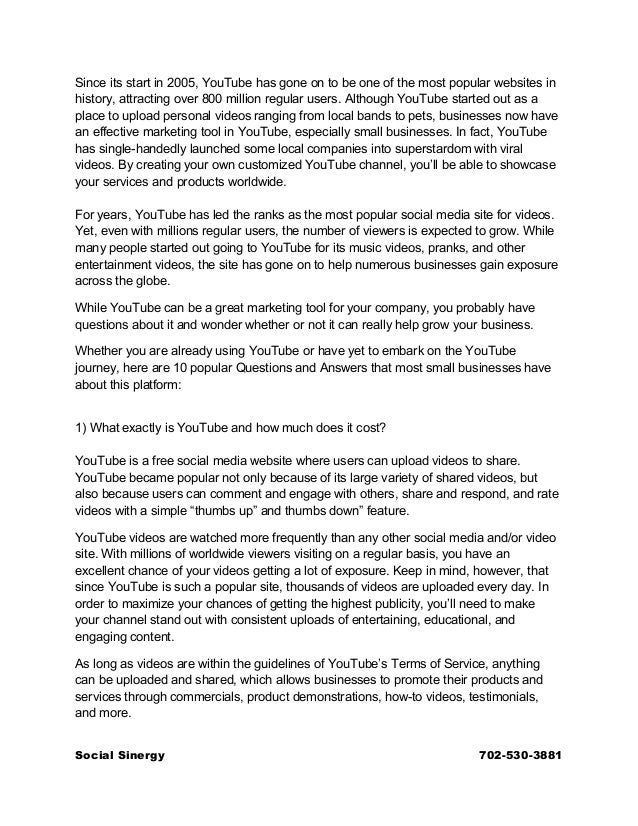 10 Common Questions And Answers About YouTube