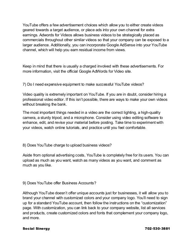 10 Common Questions And Answers About YouTube