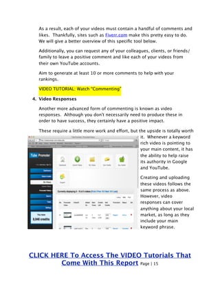 Youtube Real Estate Marketing Special Report | PDF