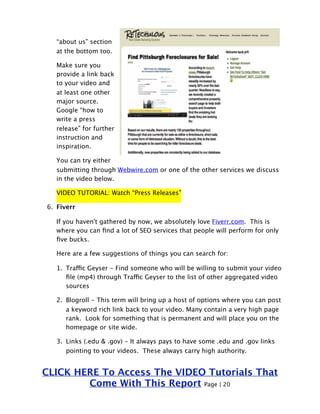 Youtube Real Estate Marketing Special Report | PDF