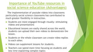 You tube resources & animation | PPTX