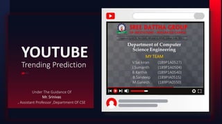 Youtube Trending Prediction | PPTX