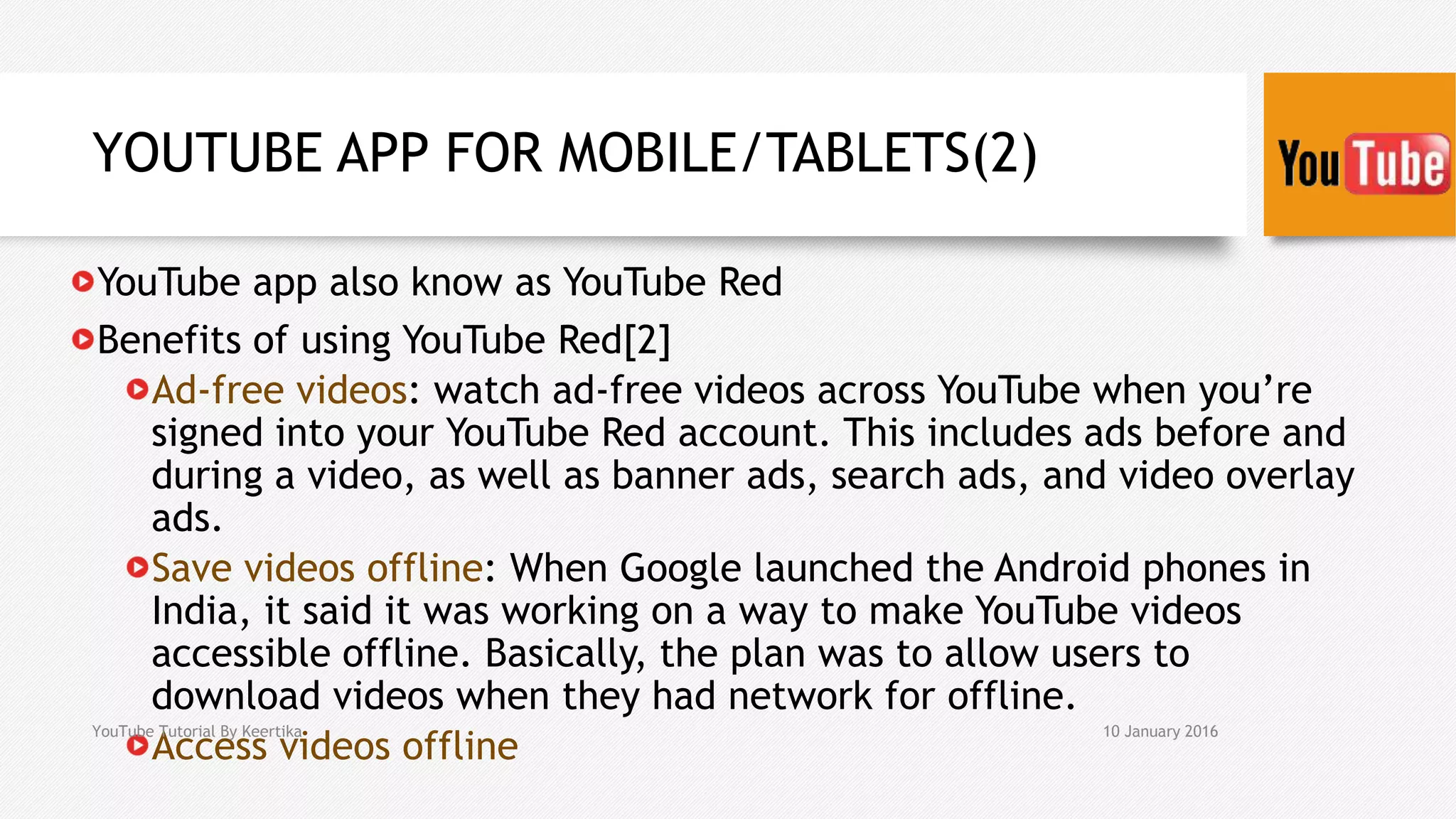 Youtube Tutorial | PPTX