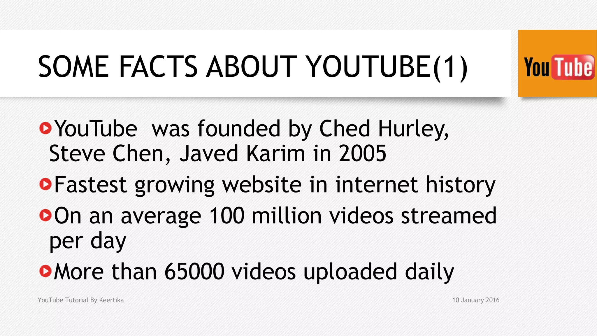 Youtube tutorial | PPT