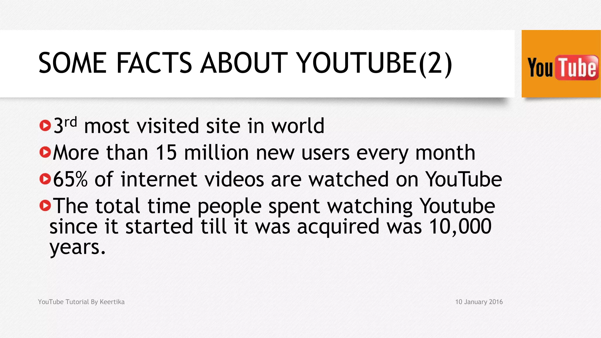 Youtube tutorial | PPT