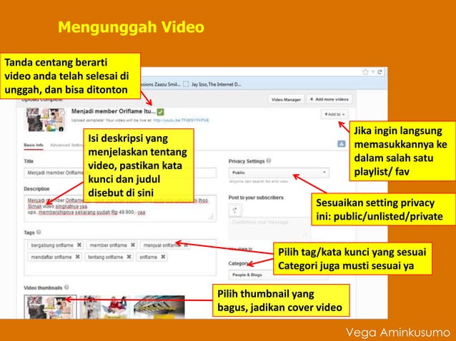 Tutorial Youtube: 04 Mengunggah Video | PPT
