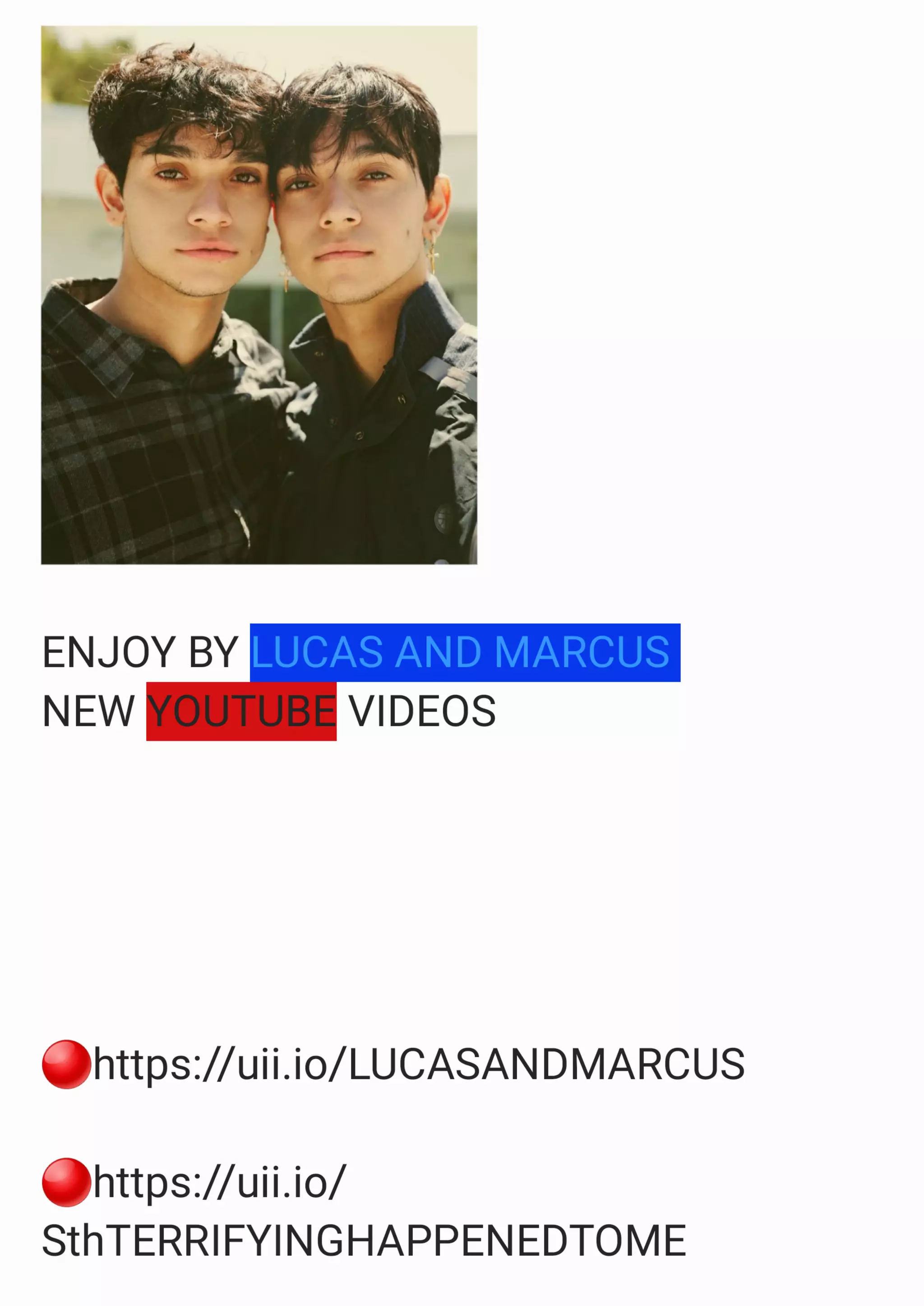 LUCAS AND MARCUS YOUTUBE | PDF