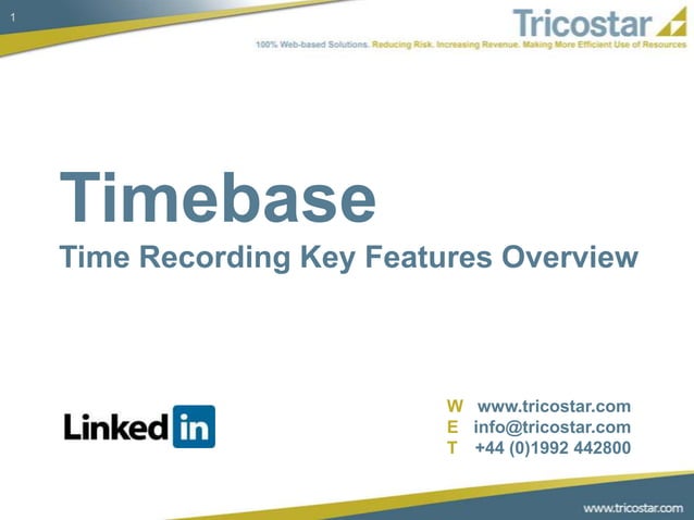 Timebase Time Recording | PPT
