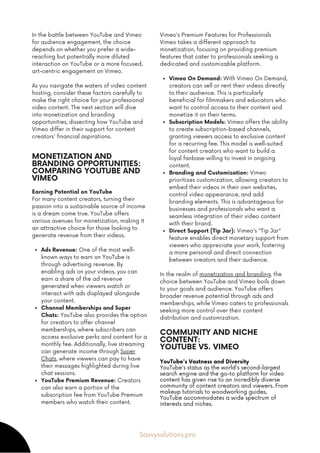 YouTube vs. Vimeo Selecting the Ideal Platform for Your Professional ...