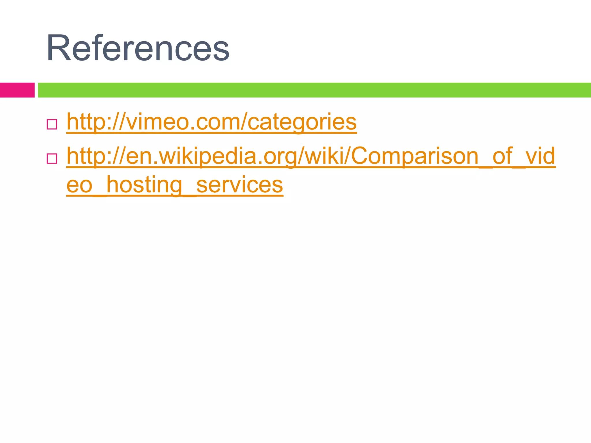 Youtube vs Viemo | PPTX