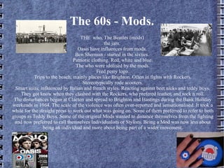 Youth sub cultures 1960s-80s | ODP