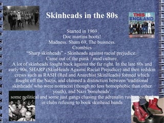 Youth sub cultures 1960s-80s | PPT