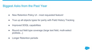 You've Changed: Field Audit Trails and the Salesforce Time Machine | PDF