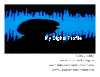You Want A Digital Profile Social Networking For Professionals | PPT