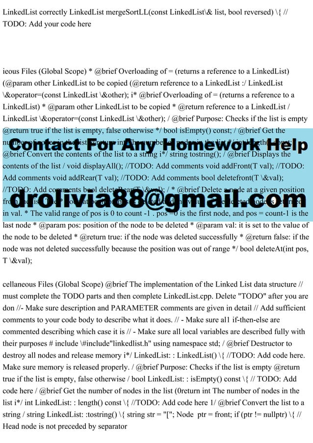 You Will Implement Some Sorting Algorithms For Arrays And Linked Lispdf