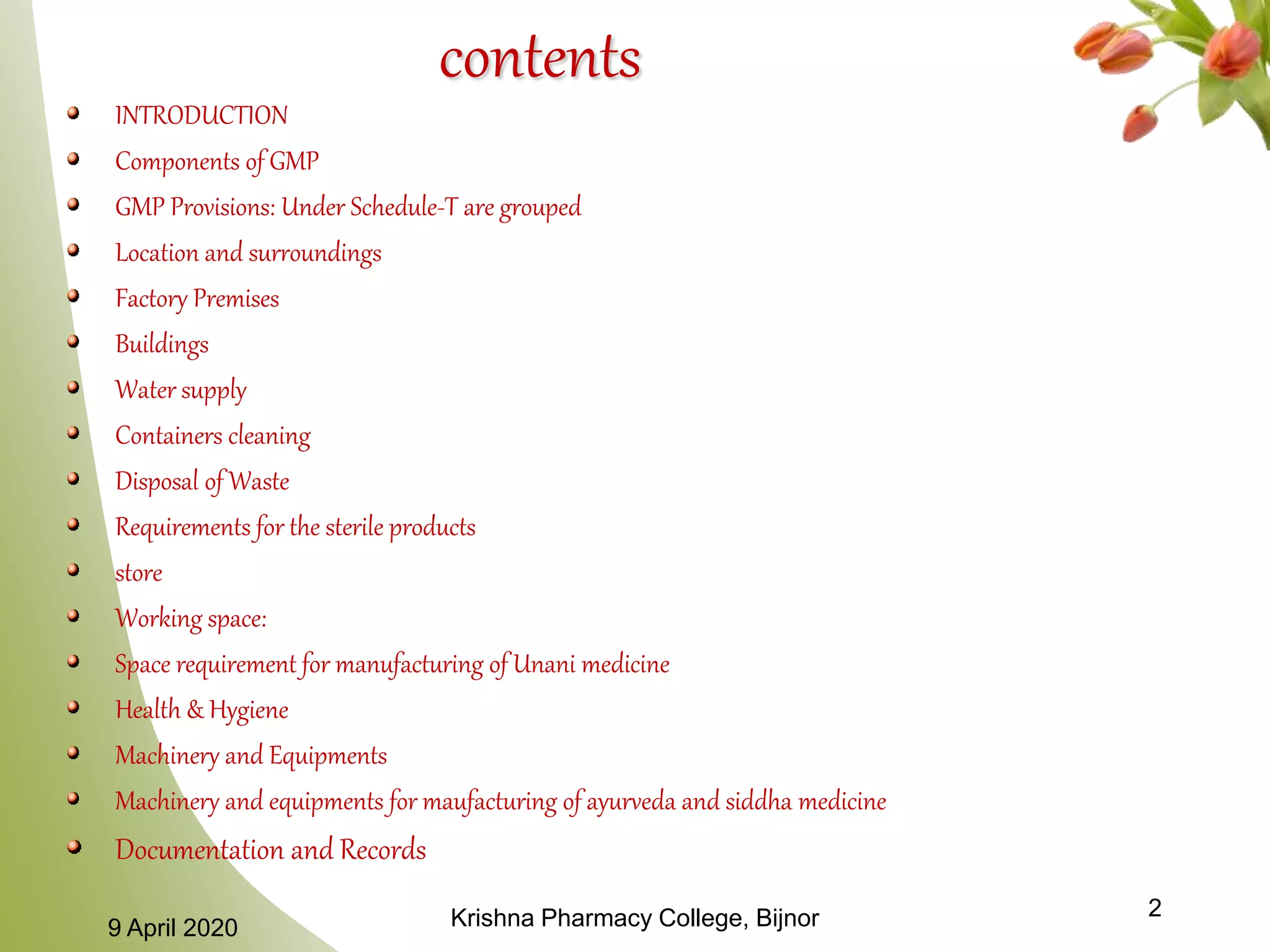 Schedule t -gmp_(unit-5) | PPT