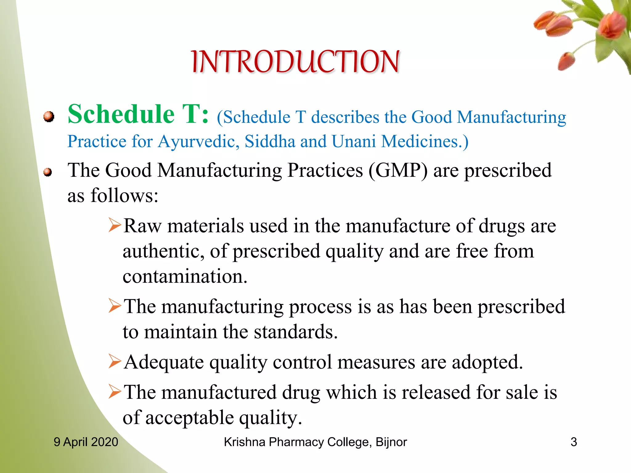 Schedule t -gmp_(unit-5) | PPT