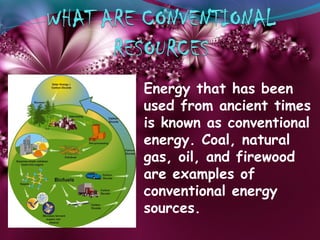 Conventional and non Conventional Resources | PPT