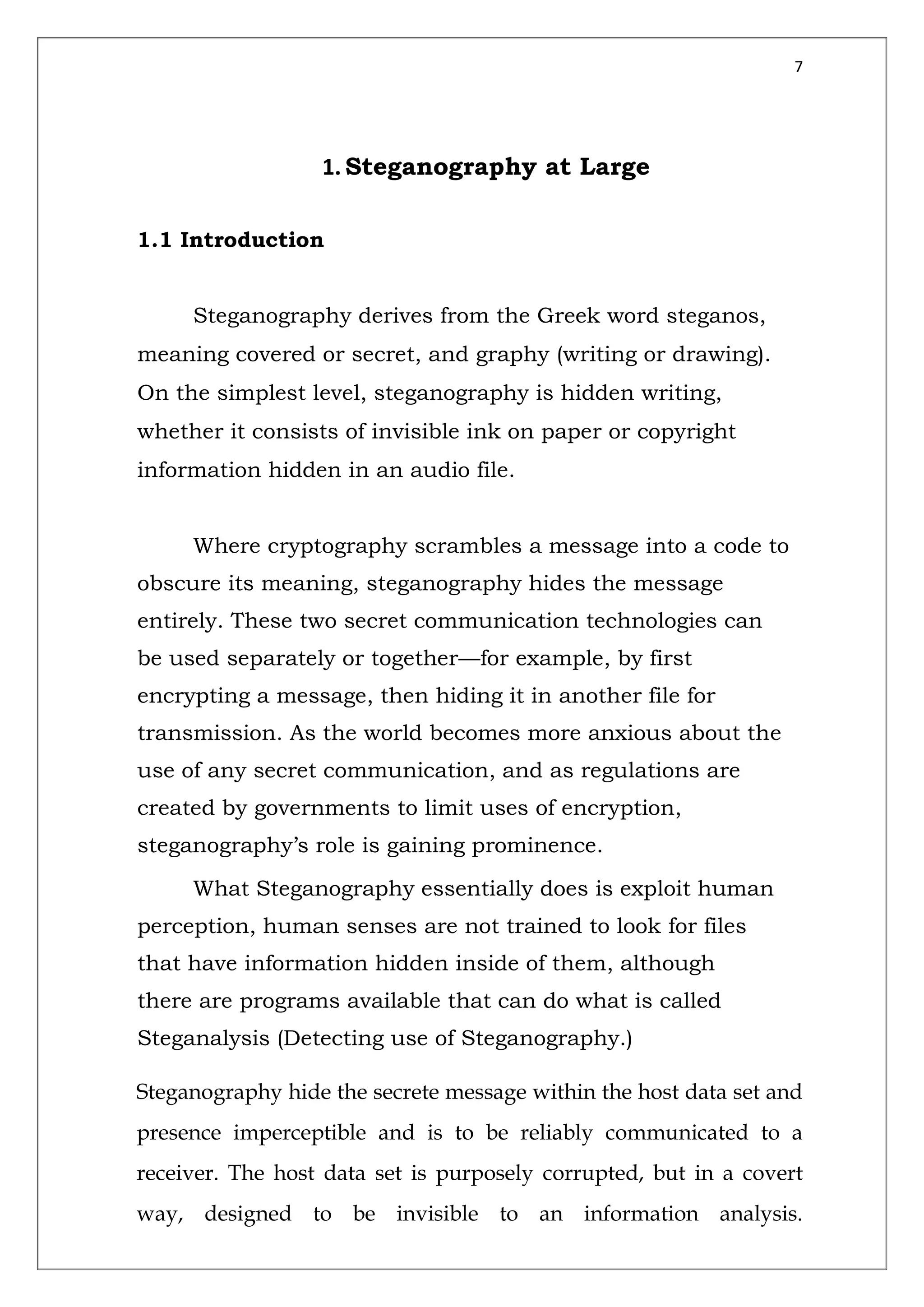 IMAGE STEGANOGRAPHY JAVA PROJECT SYNOPSIS | PDF
