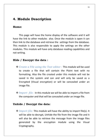 IMAGE STEGANOGRAPHY JAVA PROJECT SYNOPSIS | PDF