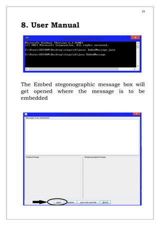 IMAGE STEGANOGRAPHY JAVA PROJECT SYNOPSIS | PDF