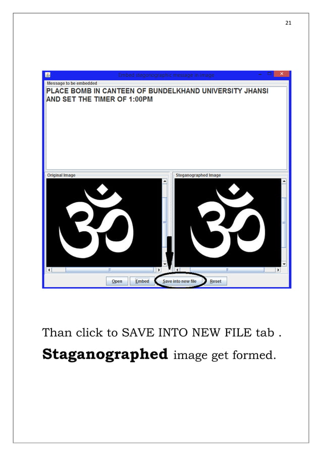 IMAGE STEGANOGRAPHY JAVA PROJECT SYNOPSIS | PDF