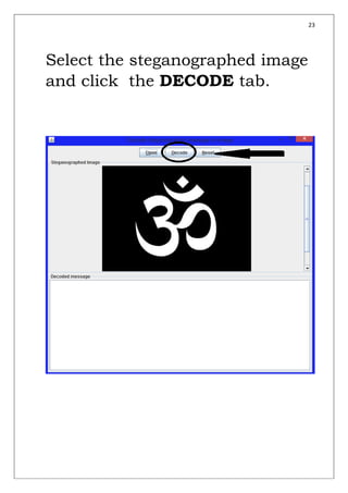 IMAGE STEGANOGRAPHY JAVA PROJECT SYNOPSIS | PDF