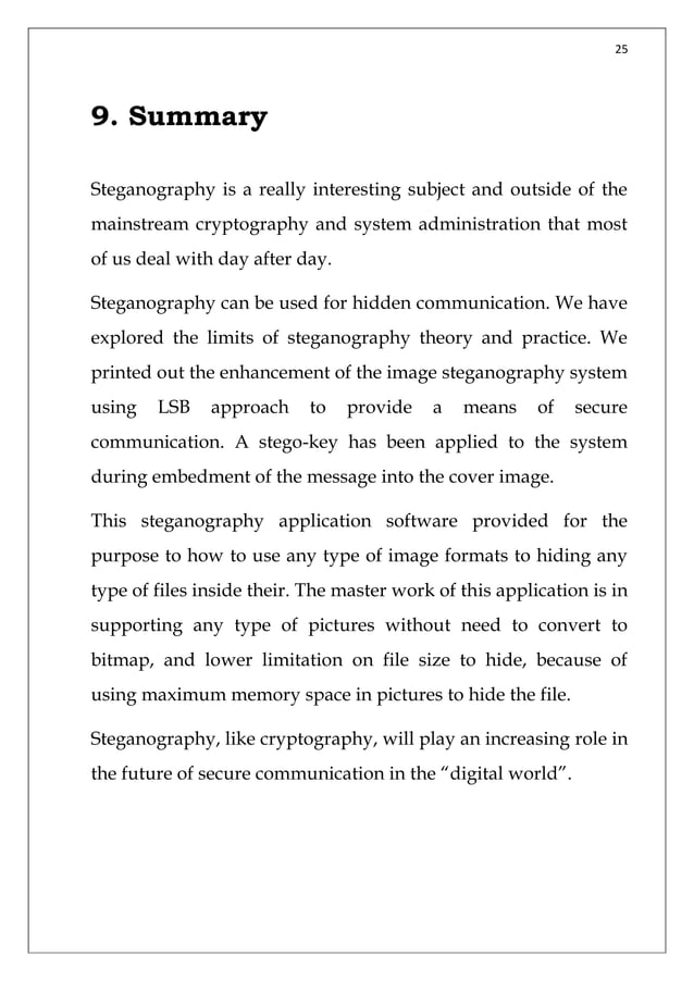 IMAGE STEGANOGRAPHY JAVA PROJECT SYNOPSIS | PDF