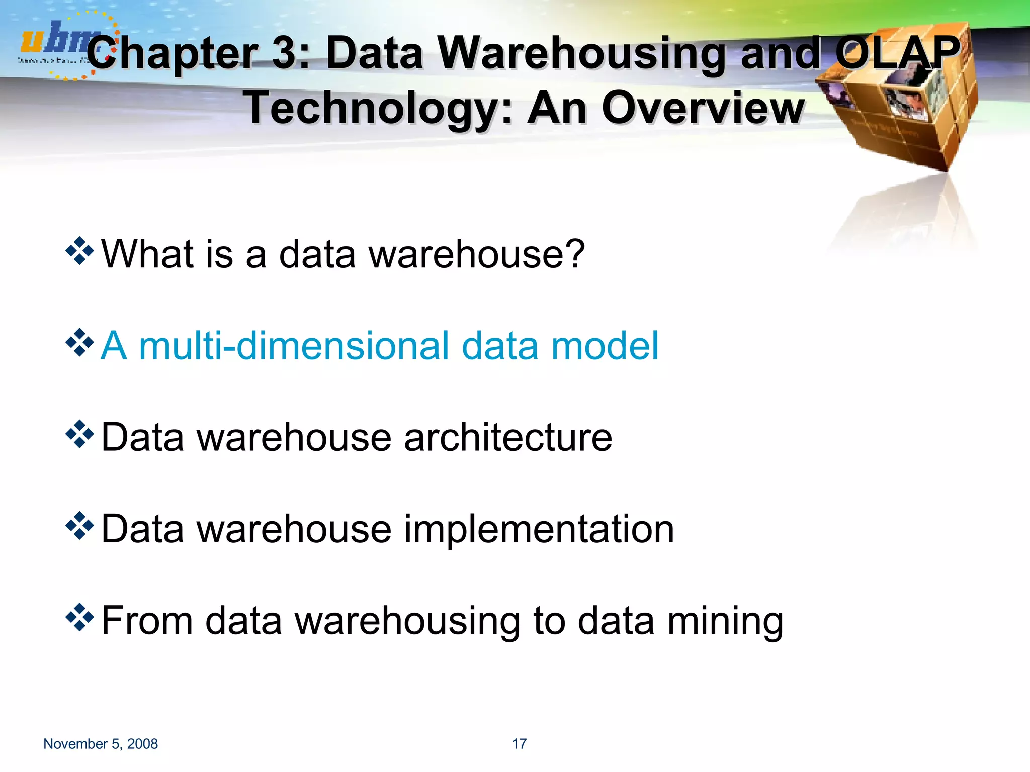 Data Warehousing and Data Mining | PPT