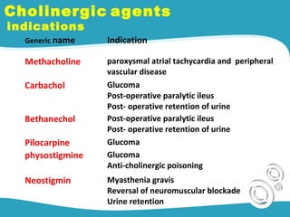 3.cholinergic drugs | PPT