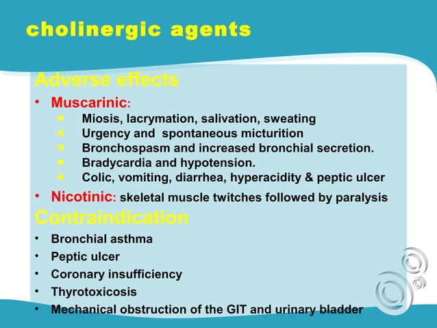 3.cholinergic drugs | PPT