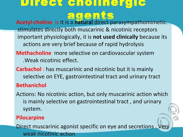 3.cholinergic drugs | PPT