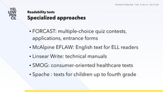 Metrics for Readability and Why they Matter | PPT