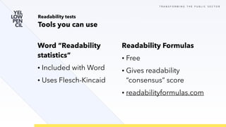 Metrics for Readability and Why they Matter | PPT