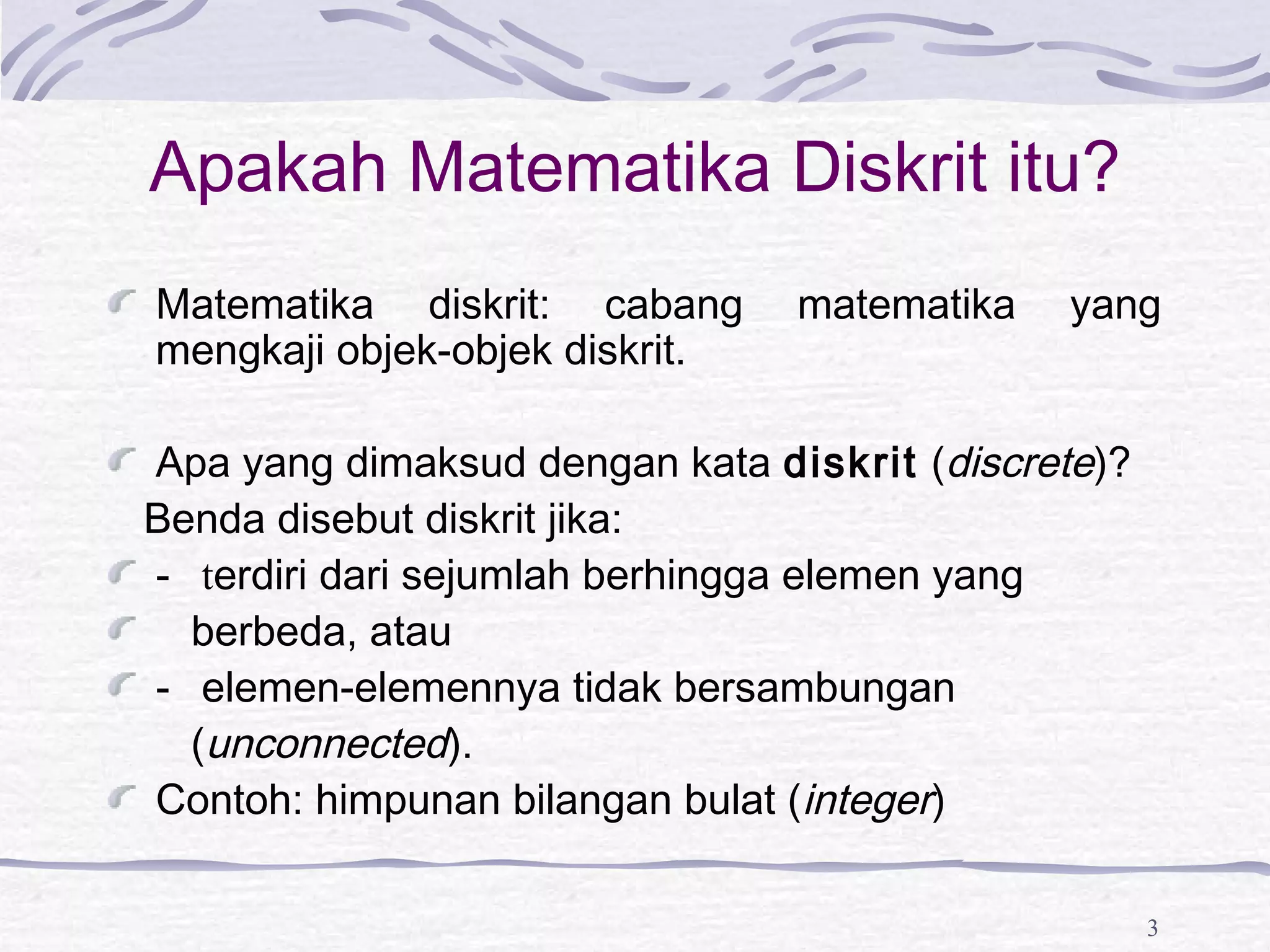 Pengantar matematikadiskrit | PPT