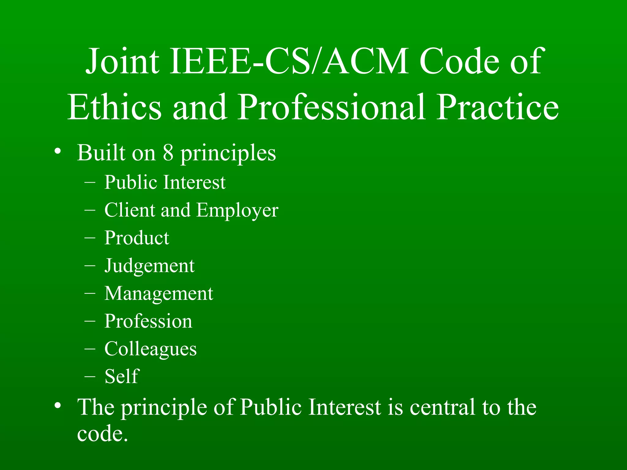 Professional ethics in_computing | PPT