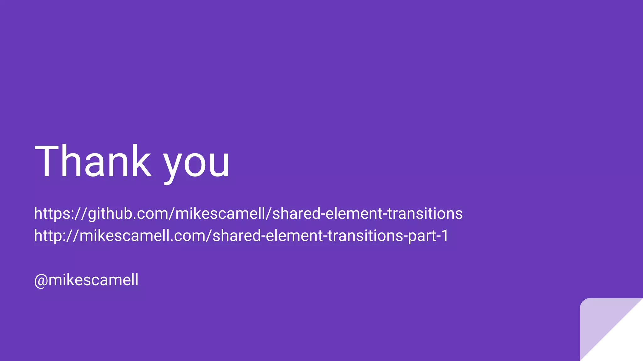 Shared Element Transitions | PPTX