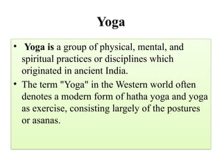 YPC II Intro .pptx yoga and physical culture | PPTX