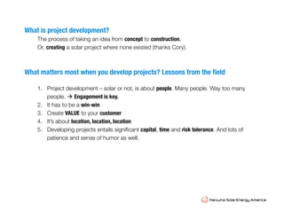 Developing Solar Projects | PDF