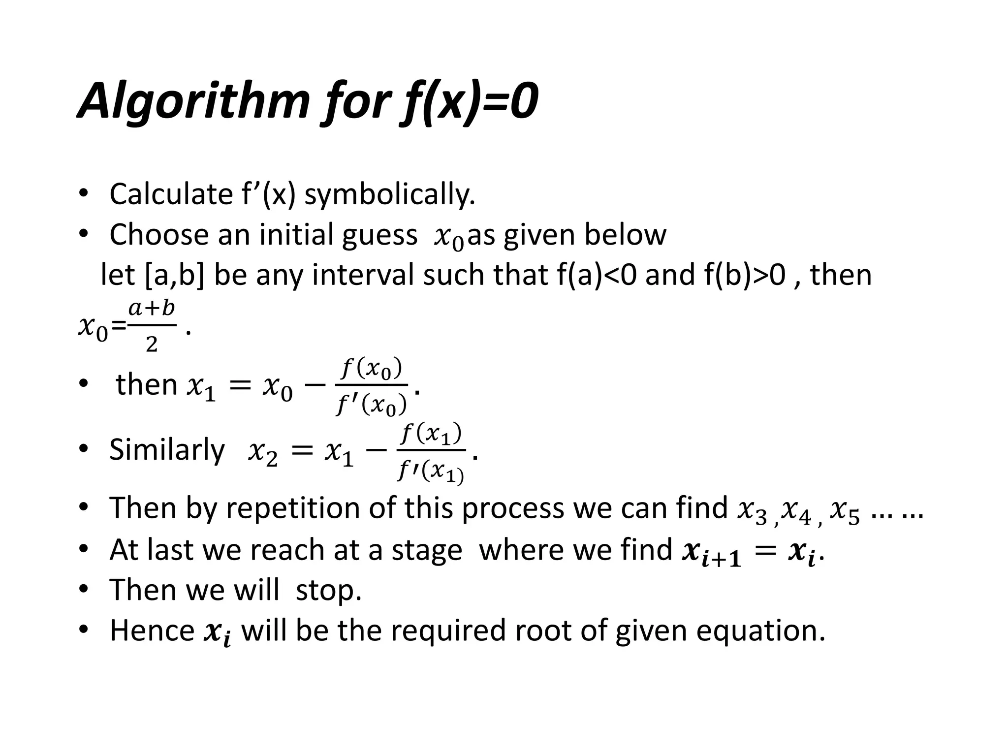 newton raphson method | PPTX