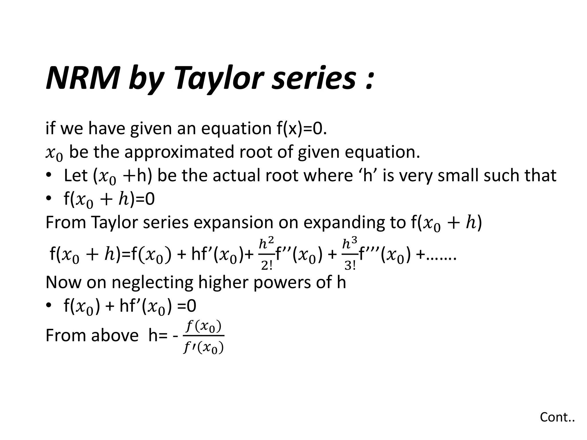 newton raphson method | PPTX