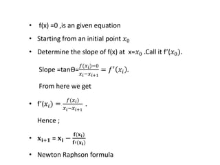 newton raphson method | PPTX