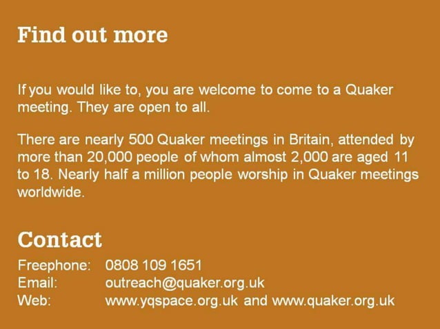 Young peoples Guide To The Quakers Power Point | PPTX