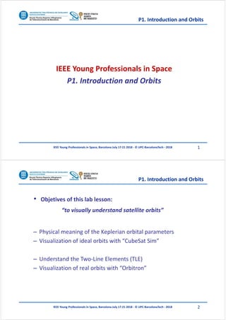YP in space2018_bcn_all_slides_lab_sesssions_x2 | PDF