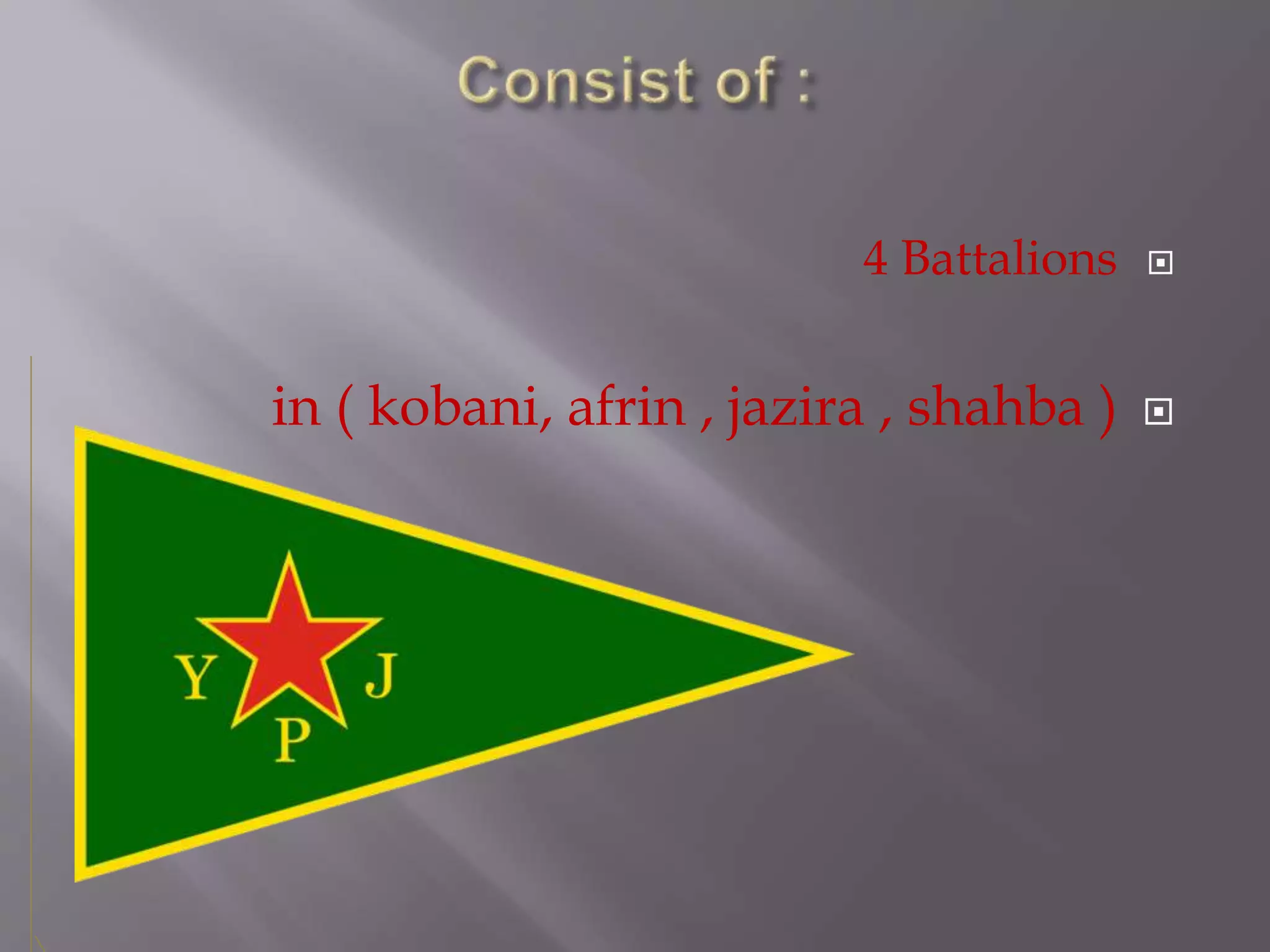 YPJ ( women's protection units ) | PPTX