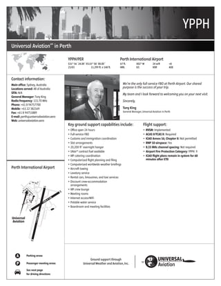 YPPH FBO Ground Handling Agent Perth International Airport, Australia | PDF